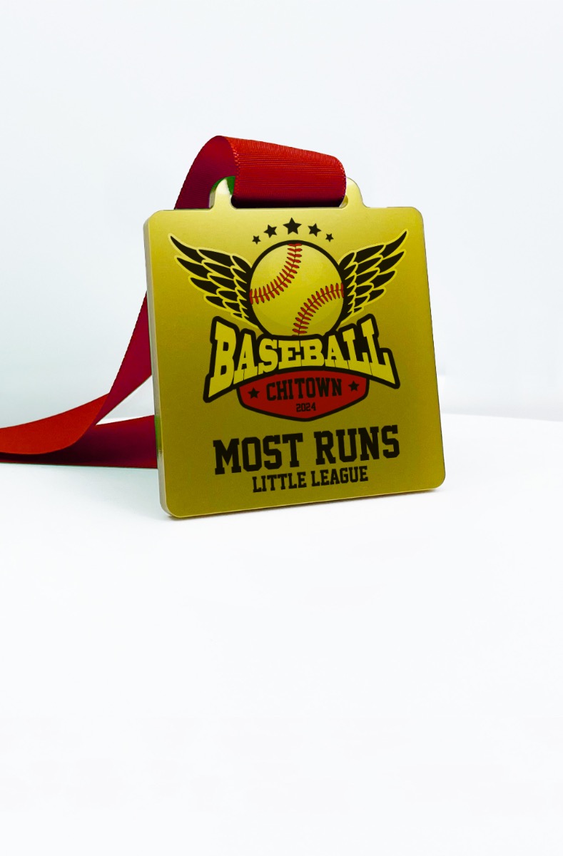 Gold Acrylic Square Medals | Custom Medals | MedalStudio