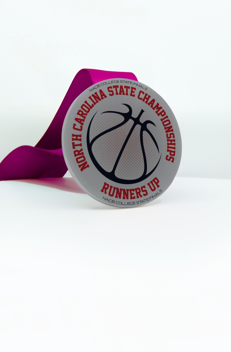 Satin Silver Round Medals | Custom Medals | MedalStudio